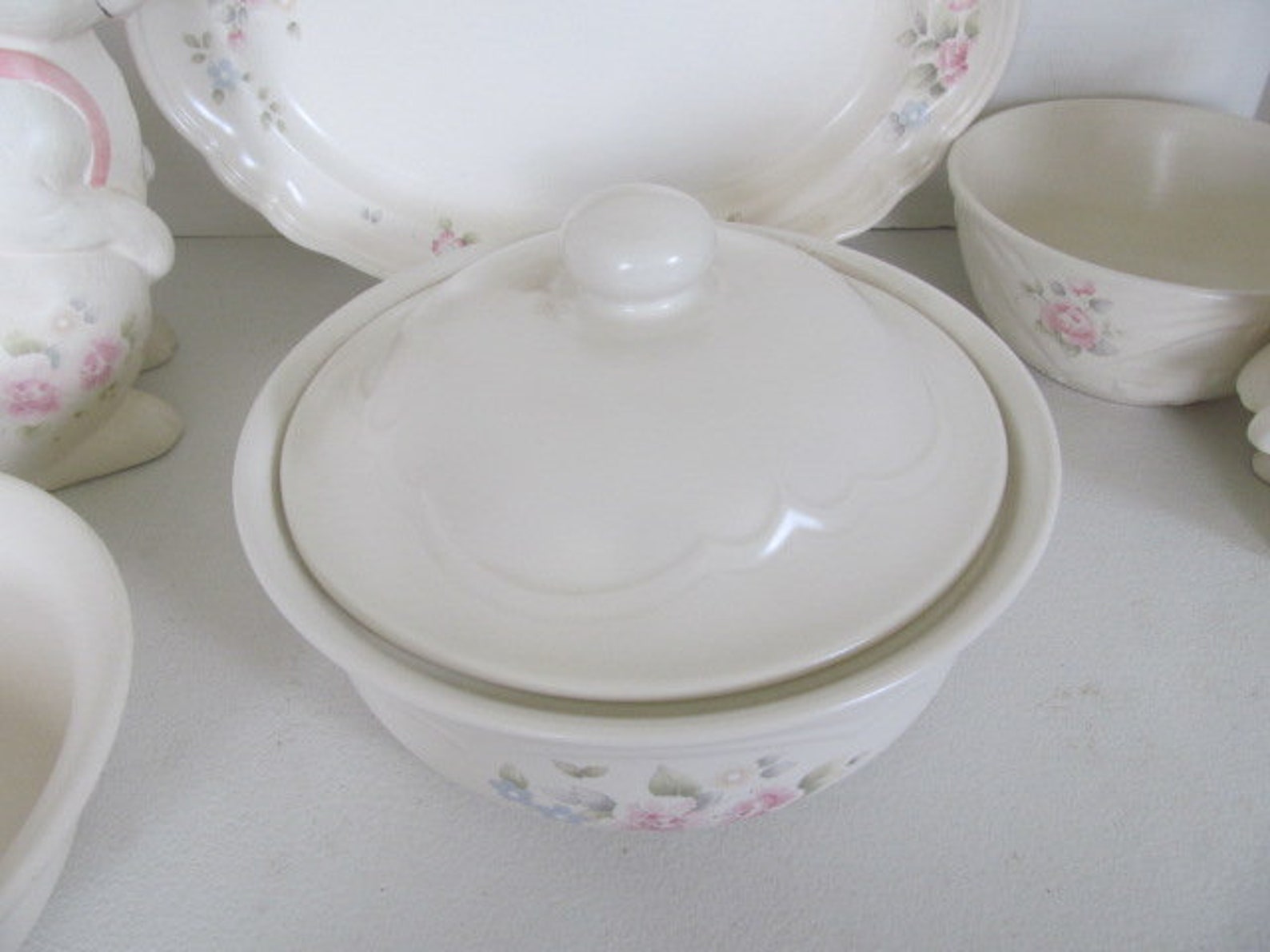 Pfaltzgraff Tea Rose Pattern Covered Casserole Dish Casserole | Etsy