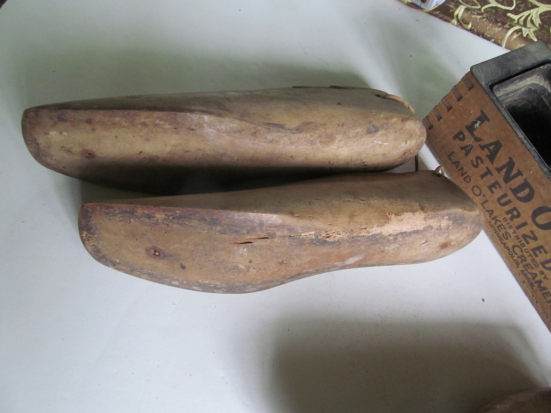 Wooden Shoe Last Cobbler Shoemaker Handmade Leather Shoes Primitive ...