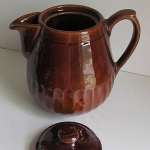 Brown Tea Pot, Brown Pottery Teapot, Stoneware Pottery Teapot ...