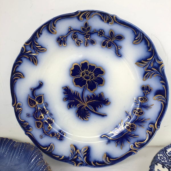 Antique Blue Plates - Etsy