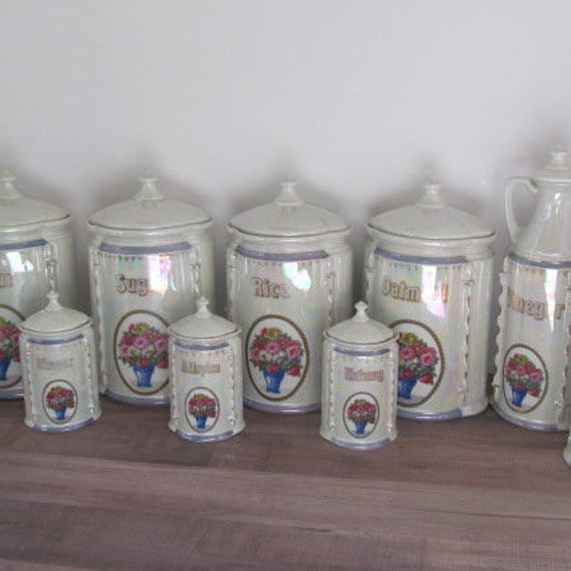 Lusterware Jar - Etsy