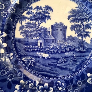 Cobalt Blue Spode Tower Spode Castle Copeland Spode Tower England ...