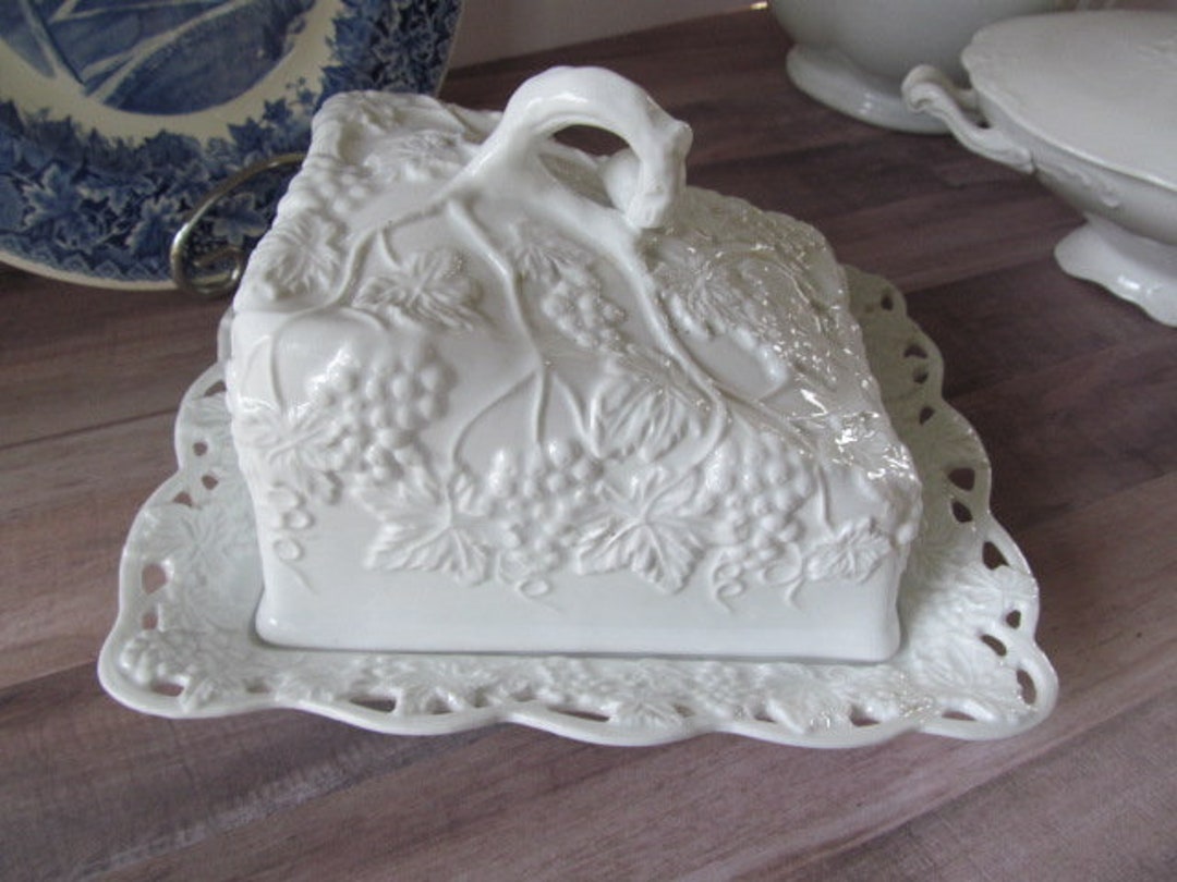 Lid ONLY White Cheese Keeper Lid Butter Dish Cover 1 Lb Pound Butter ...