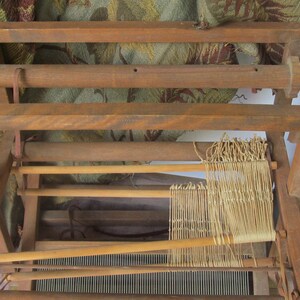 Antique Table Top Weaving Loom, Antique Wooden Loom, Textile Loom ...