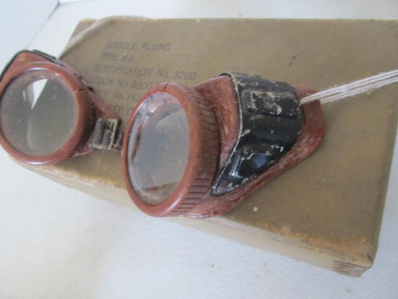 US Air Force Flying Goggles Military US Army Army Mem… - Gem