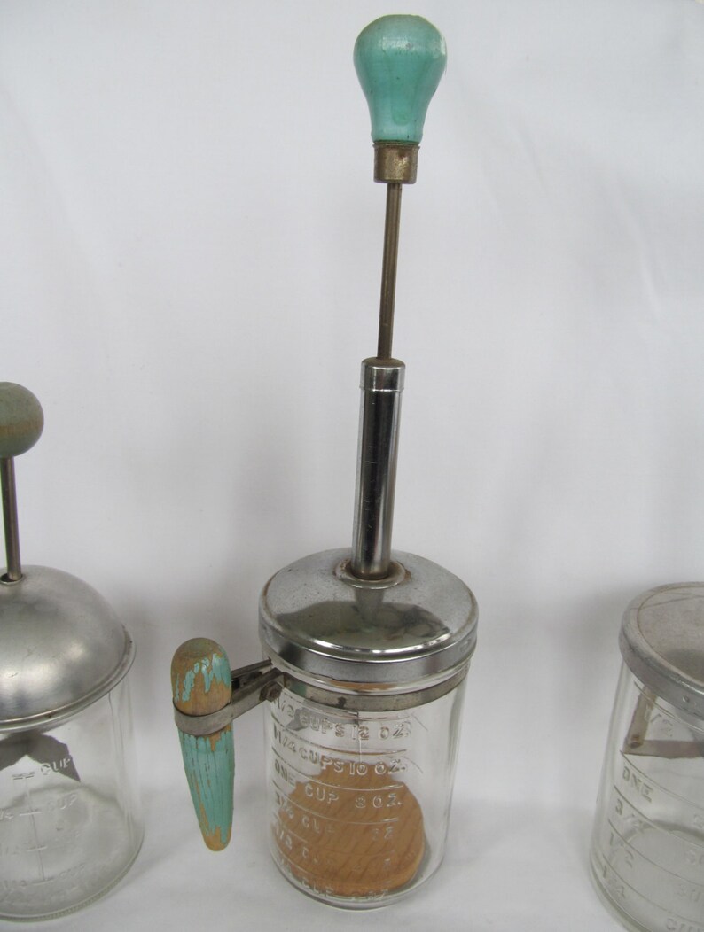 Teal Blue Green Handle Utensils Antique Primitive Farmhouse | Etsy