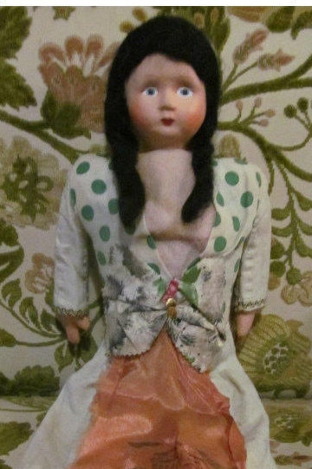 Greek Doll Antique Primitive Doll Greece Silk Greek Advertising Doll ...