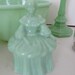 Moser Jadeite COLONIAL WOMAN Powder Jar Half Doll Powder Jar - Etsy