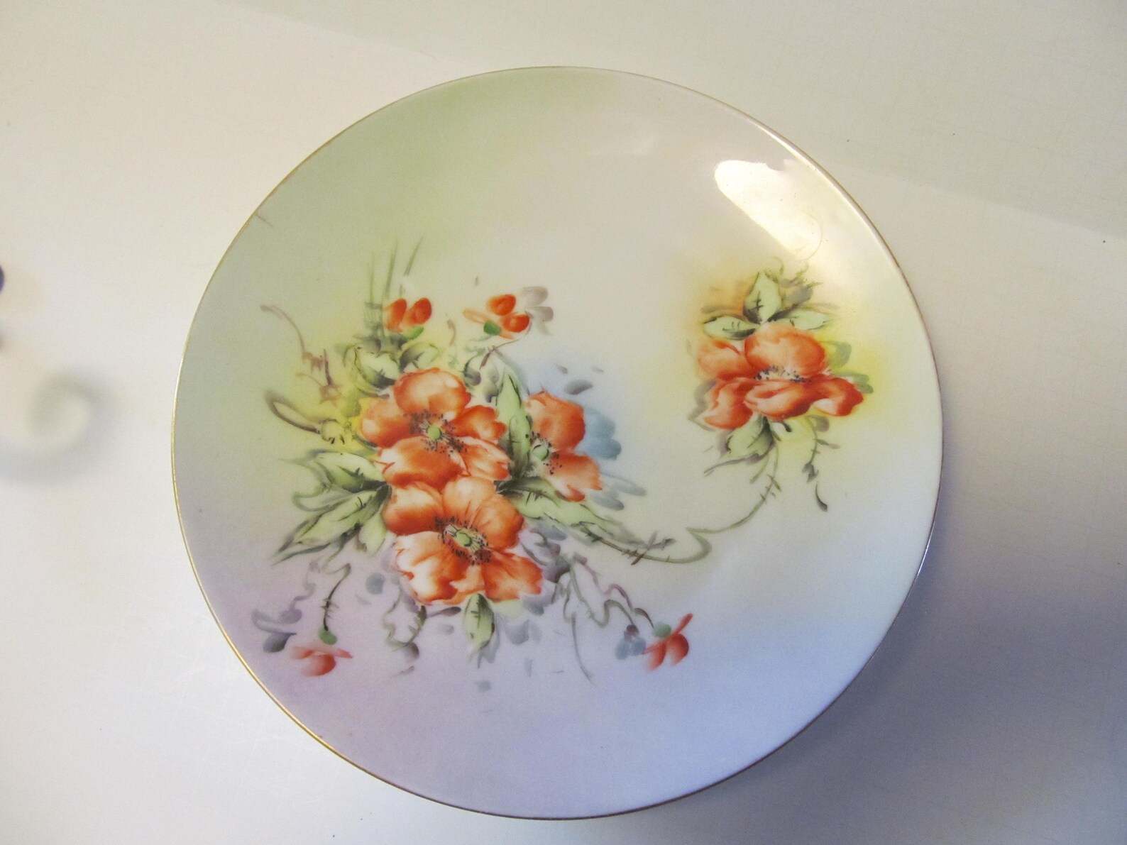 Bavaria Poppies Poppy Plates Antique Floral Plates Antique Poppy ...