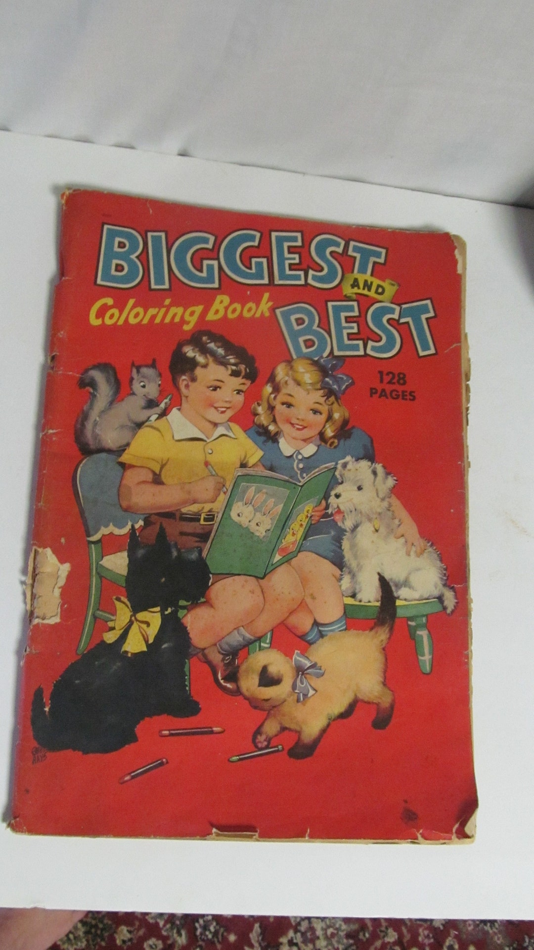 1940 Coloring Book,biggest and Best Coloring Book,made in the USA ...
