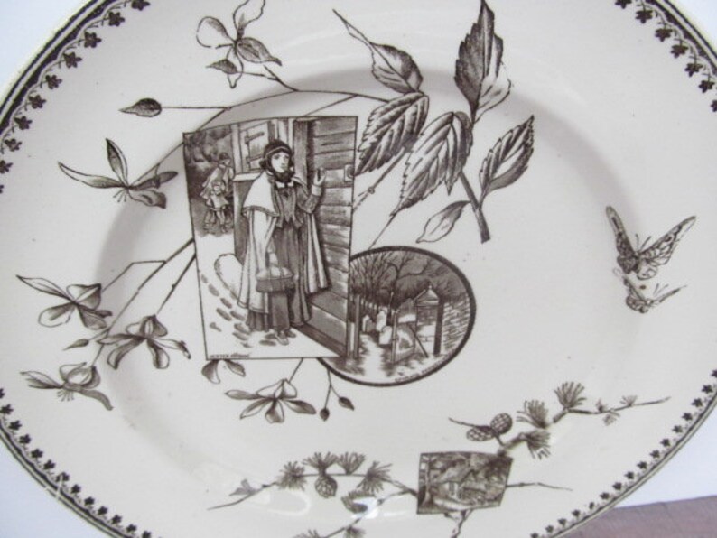 Rare 1800s Victorian Aesthetic Movement Era Plates for Walls - Etsy