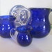 Cobalt Blue Pitchers Set of Blue Glassware Pitches Large Blue Glass ...