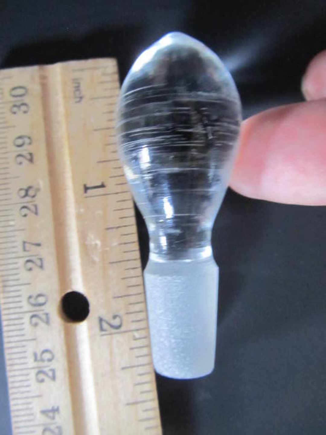 Large Solid Crystal Decanter Stoppers Blown Glass Stopper Liquor ...