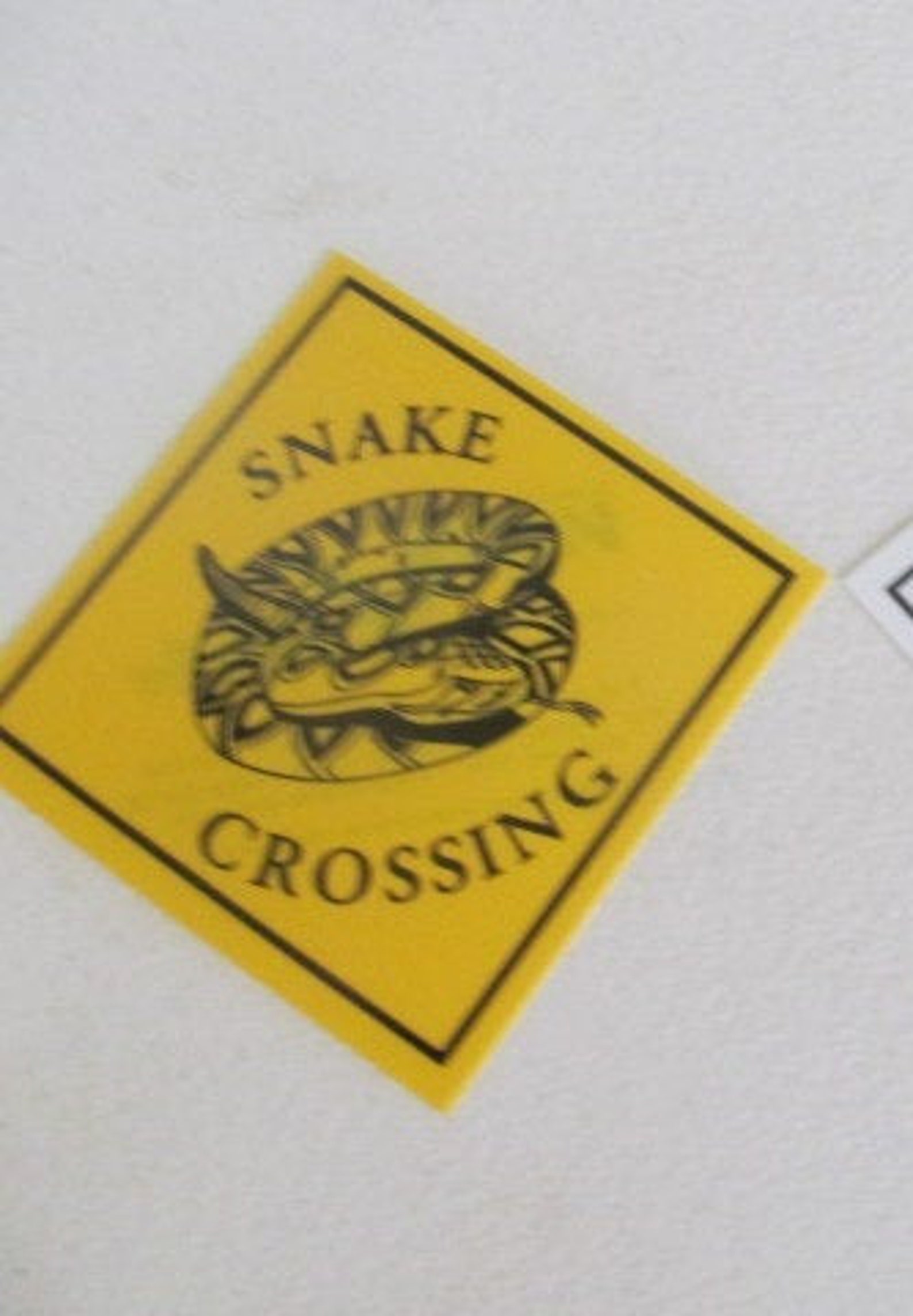 Snake Signs Caution Snake Crossing Sign Small 4x4 Car Window - Etsy