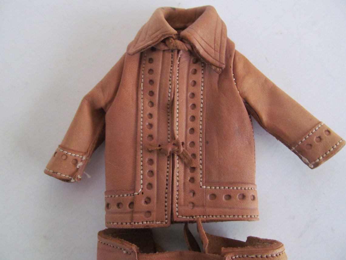 Salesman Sample Brown Leather Jacket and Chaps Brown Leather | Etsy