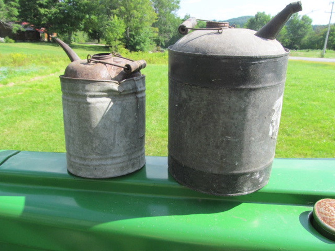 Rustic Farmhouse Decor Primitive Old Gas Can With Nozzle Rustic Decor ...