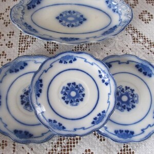 Lorne Grindley Flow Blue Replacement China Serving Platter Shamrock ...