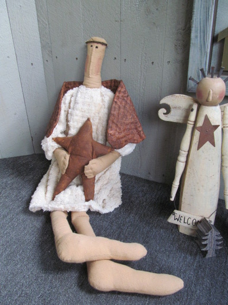 Primitive Angel Doll Primitive Art Doll Ready To Ship | Etsy