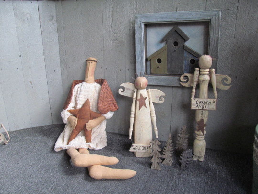 Primitive Angel Doll Primitive Art Doll Ready to Ship Primitive Home ...