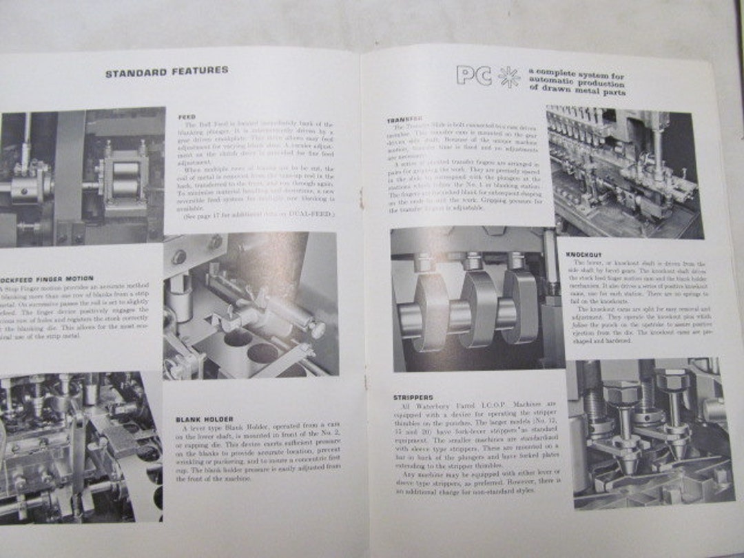 Industrial Machine Manual Lathes Grinders ICOP Press Manual Cam ...