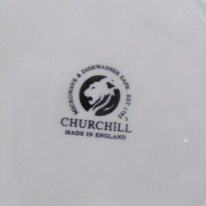 Pink Willow Churchill Dinner Plates Red Willow Pattern Churchill Red ...