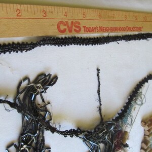1800s Antique Victorian Mourning Jet Beaded Trim Victorian Black Glass ...