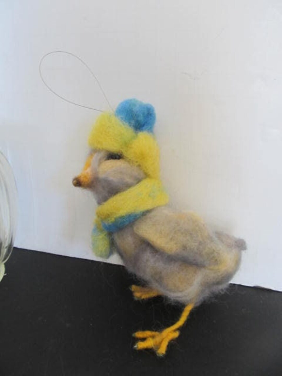 Scarf & Hat Weather Wool Felted Duck Felted Wool Decor Needle Felted ...