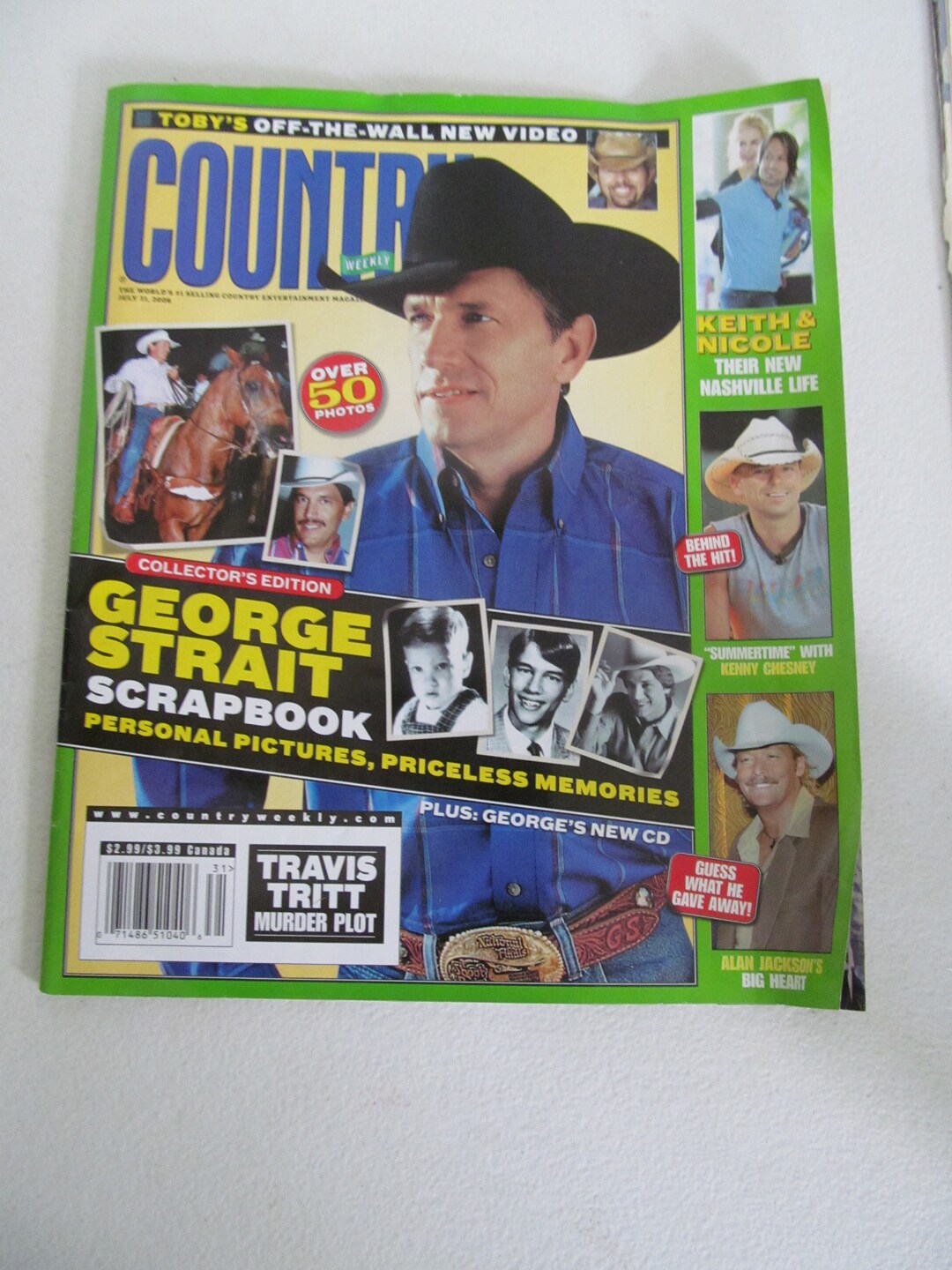George Strait Magazine Country Music Weekly Magazine Travis Tritt ...