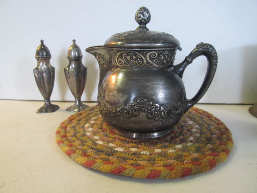 Pairpoint Silver Syrup Pitcher Pitcher Vintage Silver Cream Pitcher ...