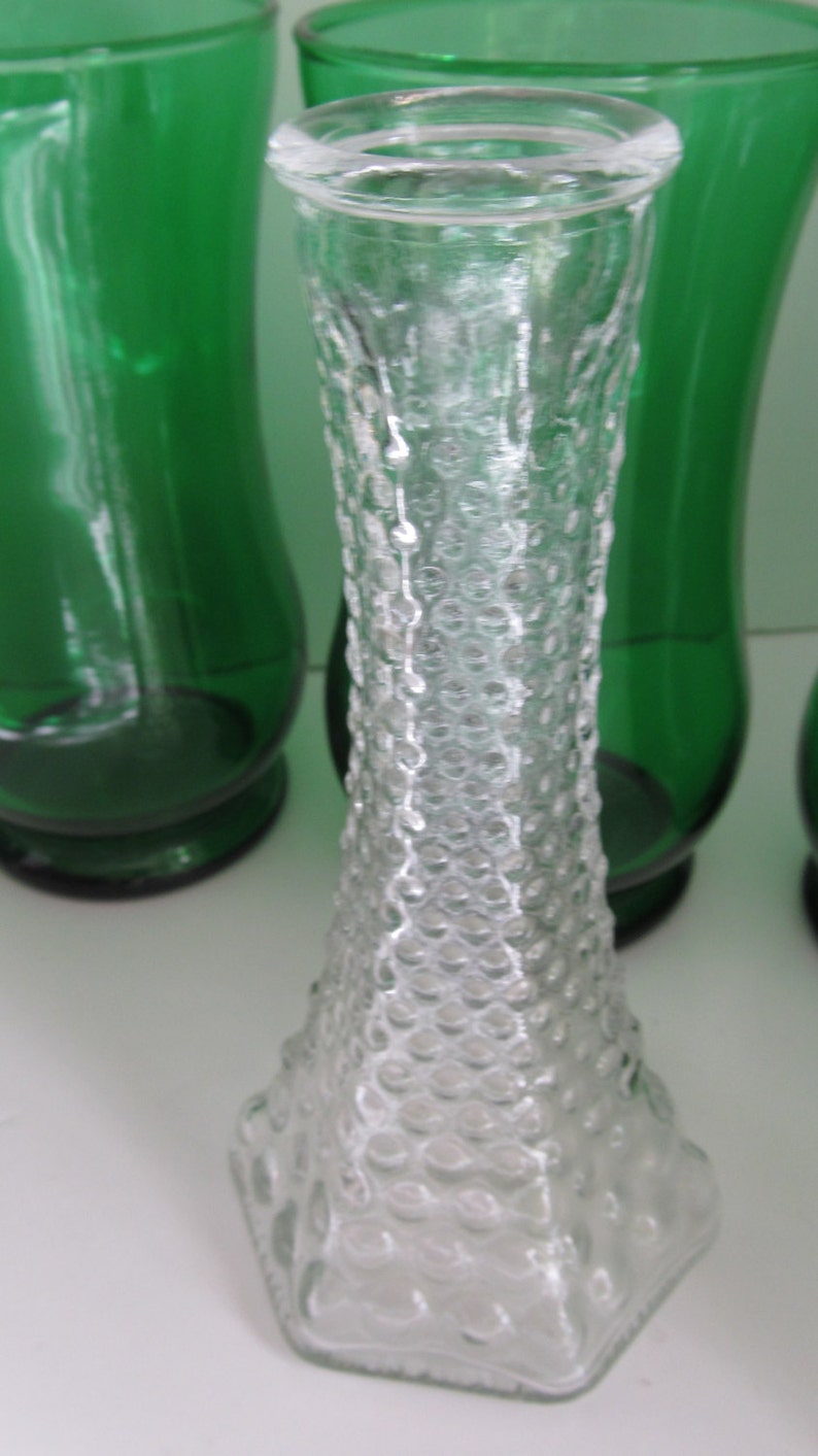 SALE EAPG Clear Hobnail Bud Vases Bud Vase Hobnail Glass Vase - Etsy