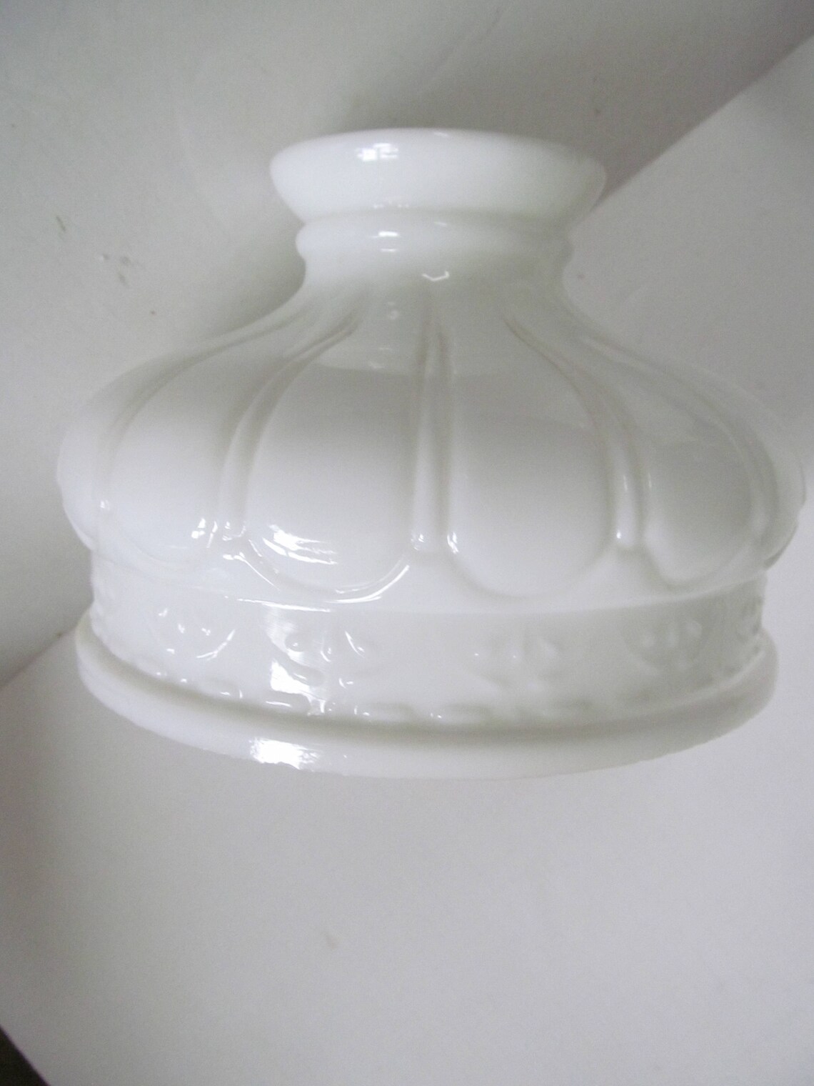 Art Deco Glass Lamp Shades Pure White Lamp Shade Ceiling Lamp - Etsy