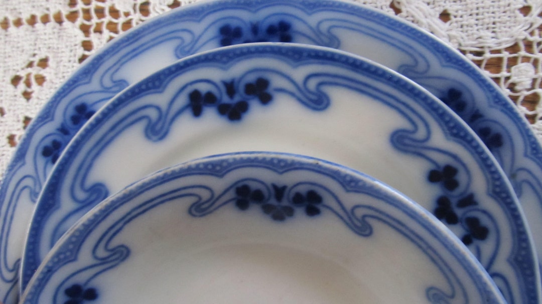 Grindley Olympic Flow Blue China Set Large Flow Blue Set Grindley Idris ...