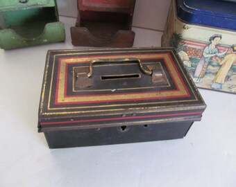 Antique Coin Bank Claremont Savings Bank Claremont NH Vintage Tin Banks ...