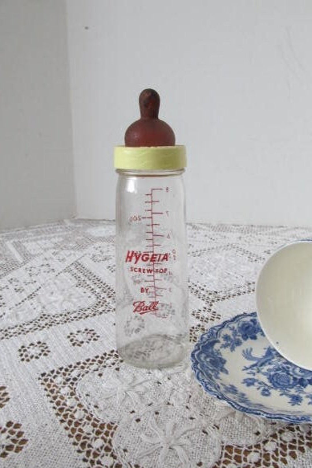 Hygeia BALL Baby Bottle Antique Baby Bottle Ball Glass Bottle Mid ...