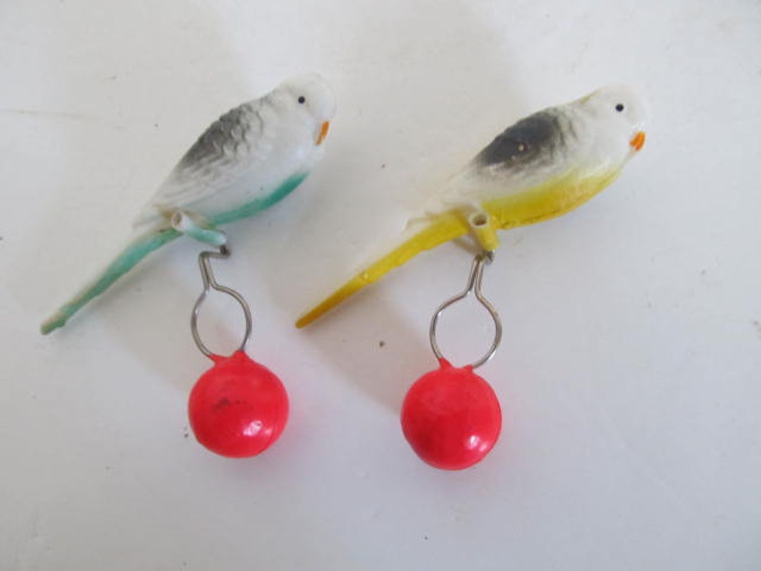 Bird Cage Faux Birds Parakeet Bird Ornaments Bungee Bird Cage Decor ...