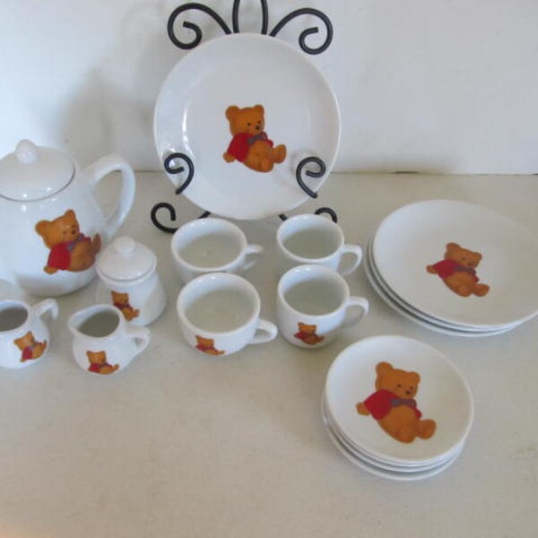 Bear Tea Set - Etsy