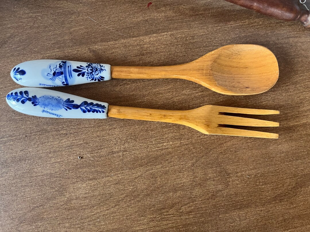Delft Holland Flow Blue Porcelain Ladles Spoons Blue and White ...