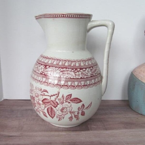 Transferware Pitcher - Etsy