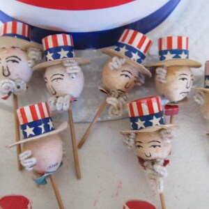 Americana USA Flags Toothpick Flag Toothpicks 4th of July Decor Cupcake ...