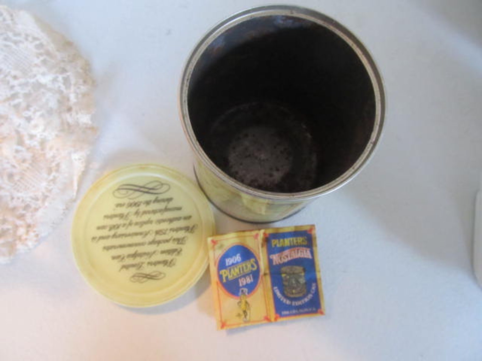 The Planters Peanuts Tin Canister Collectible Tins 1981 - Etsy