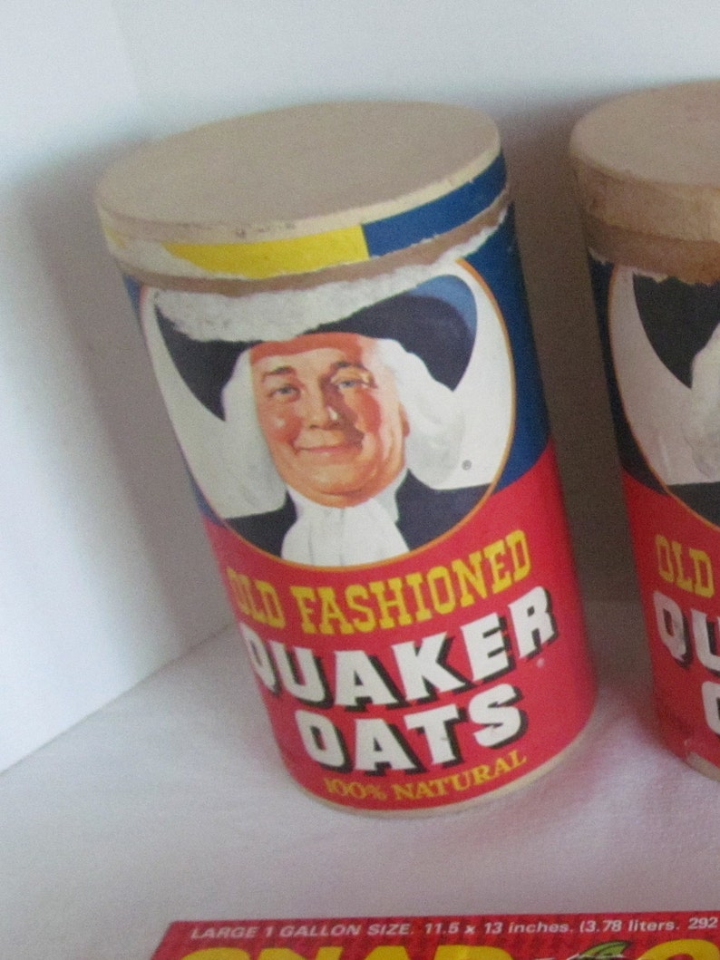 Farmhouse Table Old Fashioned Quaker Oats Display Cardboard | Etsy