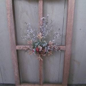 Primitive Window Frame Decor Burlap Snowflake Primitive Wall Decor ...