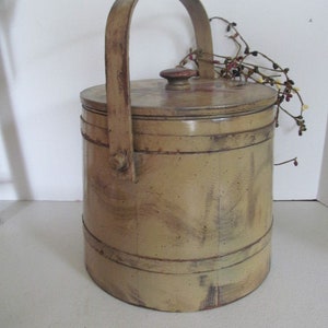 Primitive Home Interior Decor Farmhouse Rustic Primitive Firkin Wooden ...