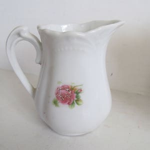 Pink and Red Rose Cream Pitcher Germany Porcelain Creamer - Etsy