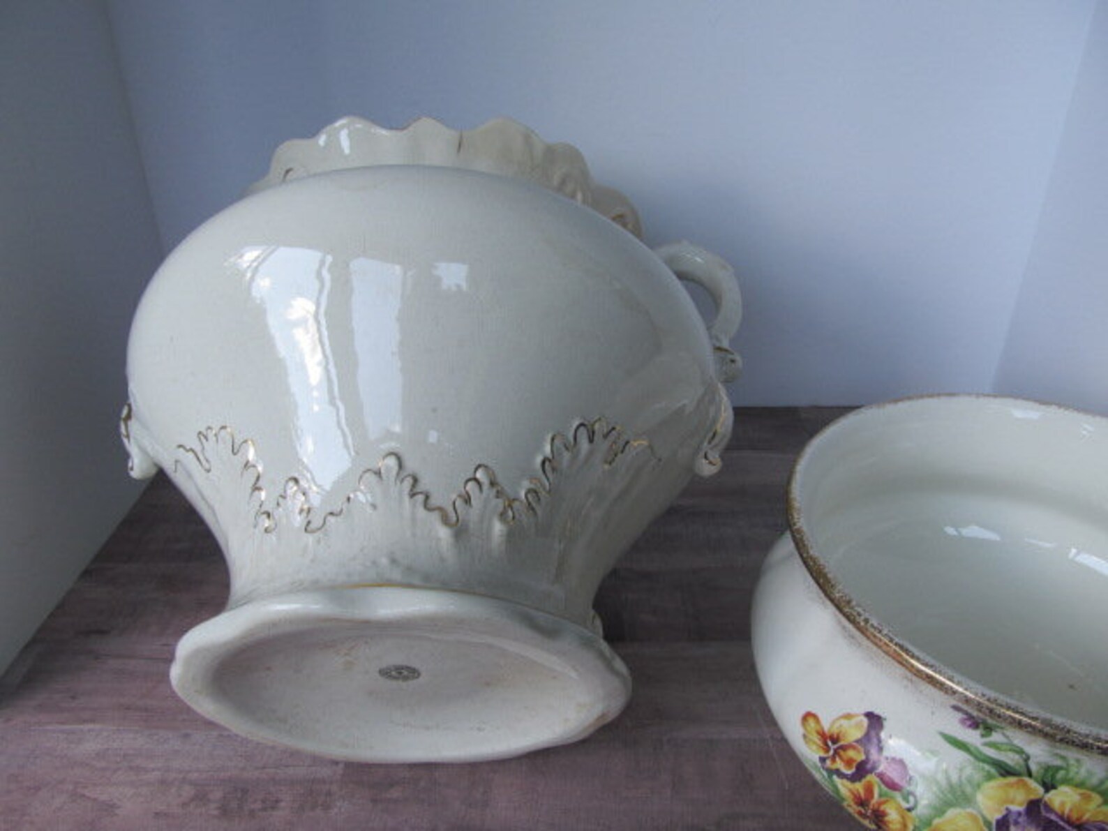 Slop Bucket Wheeling Pottery Chamber Pot Antique Chamber Pot | Etsy