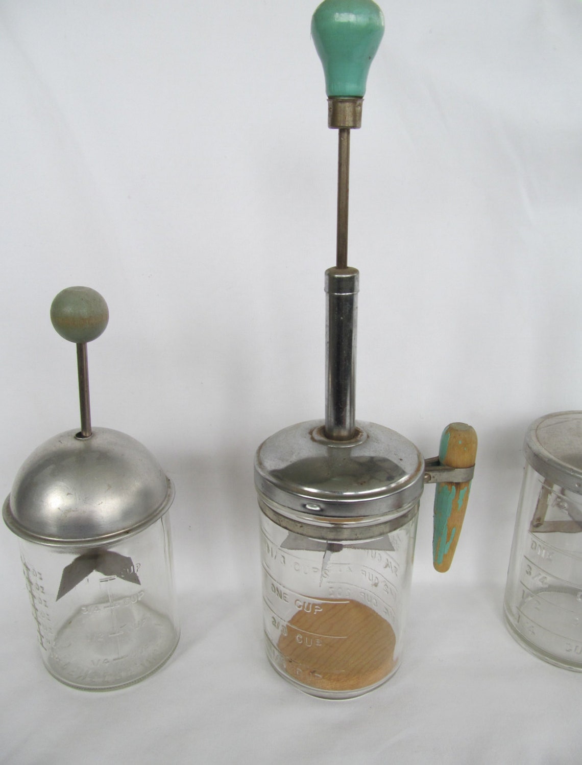 Teal Blue Green Handle Utensils Antique Primitive Farmhouse | Etsy