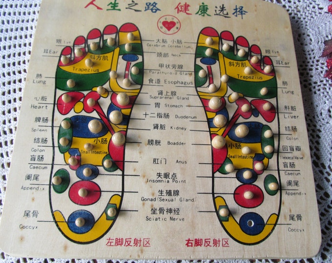 Foot Massage Therapy Healing Reflexology Chart Pressure Point Healing ...