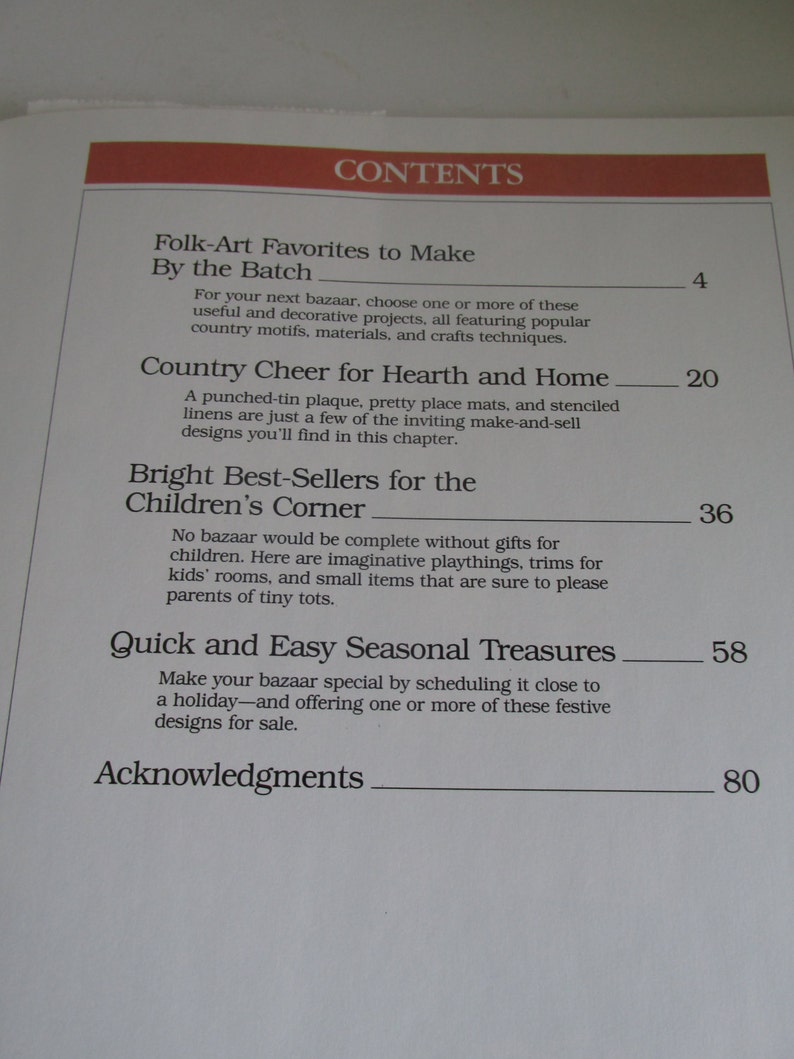 How to Books Country Bazaar Crafts Book Adult Craft Book Folk Art Tin ...