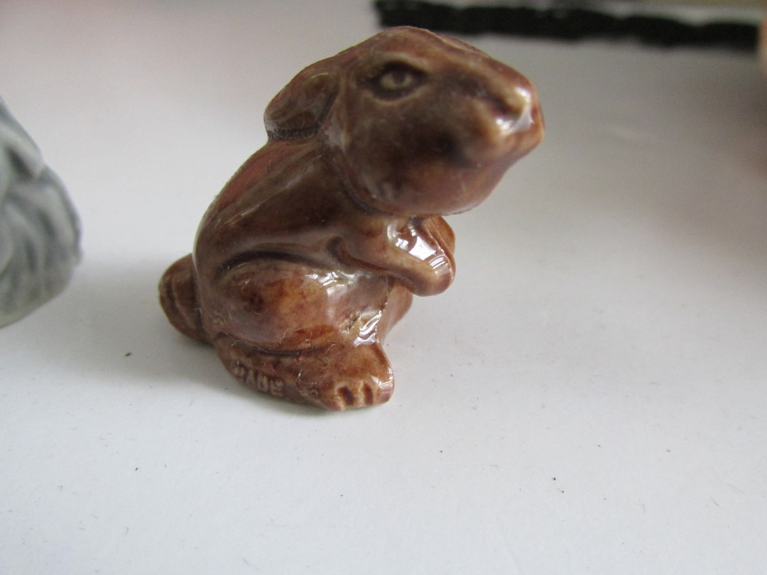 Rabbit Figurine English Wade Red Rose Tea Figurines Bunny Wade ...