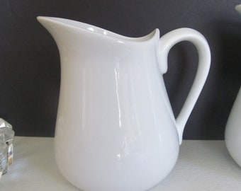 White Cream Pitcher | Etsy